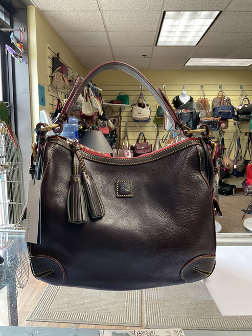 Dooney & Bourke Purse Side Pocket Hobo Brown Tmoro New – Danielle's ...